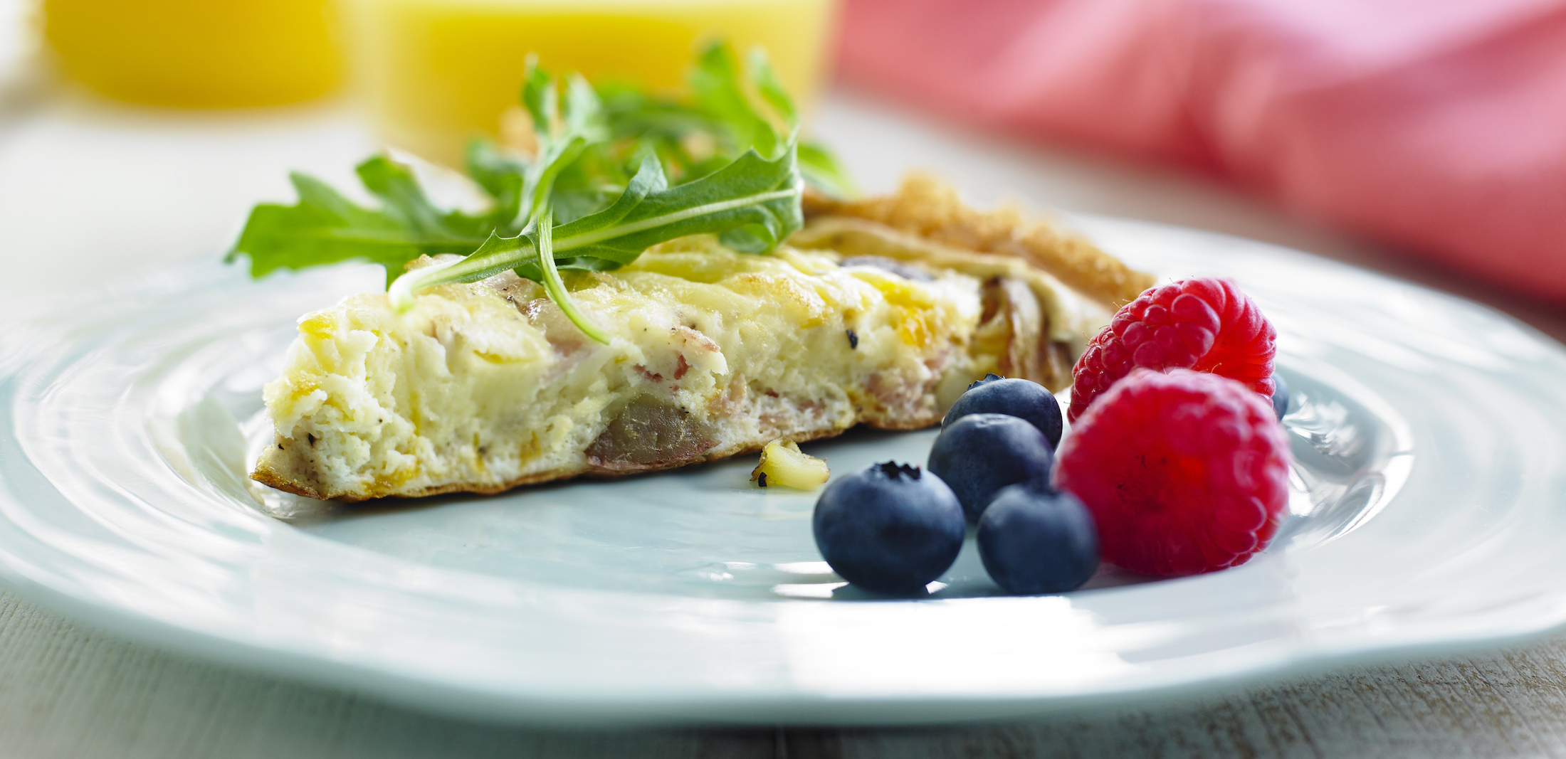 Potato Frittata with Ham and Rocket Greens | The Little Potato Company